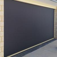 China Windproof 6000x3500mm Automated Motorised Fabric Roller Blinds for sale