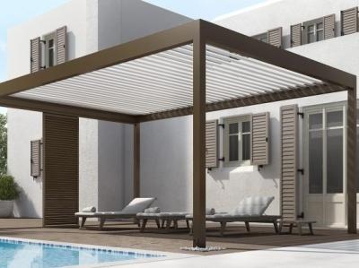China Arbours Arches Garden Bioclimatic Aluminum Pergola Waterproof for sale