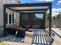 China Waterproof Louver Roof System Kits Outdoor Gazebo Garden Bioclimatic Aluminium Pergola for sale