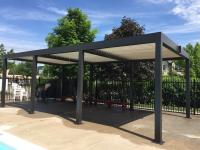 China OEM Louvred Roof Pergola Aluminum Retractable Canopy Pergola for sale