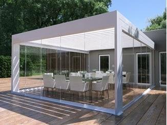 China Outdoor Waterproof Arbours Aluminum Pergola Powder Coated for sale