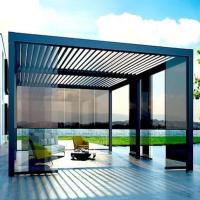China Outdoor Motorized Extruded 6063 Aluminum Pergola PVDF Coating for sale
