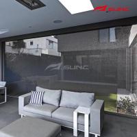 China Aluminium Alloy Sunshade Zip Track Blinds Window Covering for sale