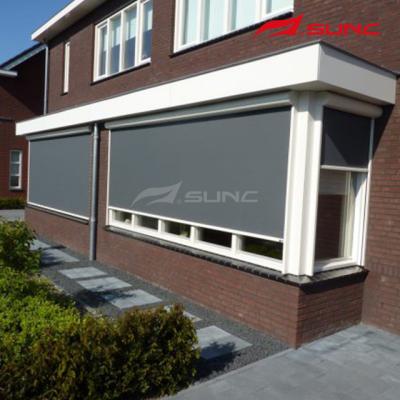 China Custom Made Colour Blackout Retractable Zip Track Blinds Window Treatments Window Covering Solution for sale