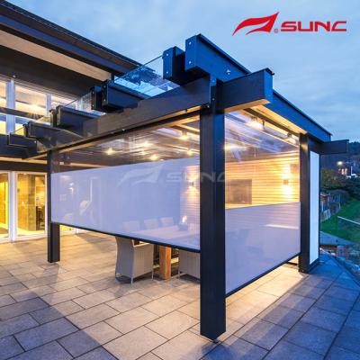 China Custom Made Colour Zip Track Blinds With Aluminium Alloy Side Track 6M Height for sale