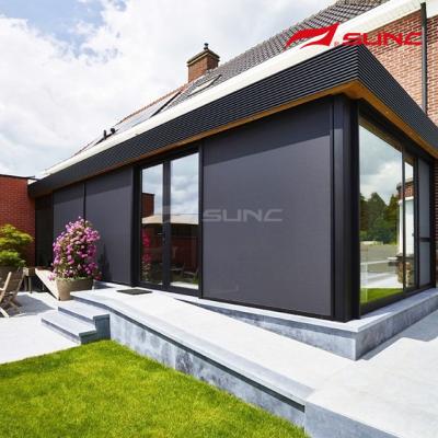 China Customized SIze with Fabric Blackout and Insect Proof Zip Track Outdoor Blinds for sale