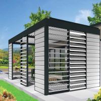 China Louver Roof Outdoor Motorized Aluminium Pergola Anodic Oxidation for sale