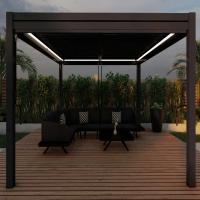 China Outdoor Modern Louvered Roof Aluminum Pergola Powder Coated for sale