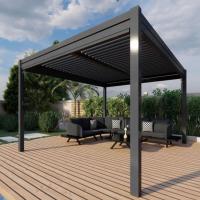 China Outdoor Modern Louvered Roof Aluminum Pergola Powder Coated for sale