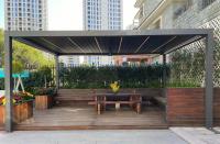 China Architectural Aluminum Pergola Motorized Modern Patio Pergola for sale
