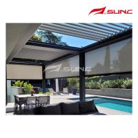 China IP67 Anthracite Aluminium Pergola Anodic Oxidation Garden Pergolas for sale