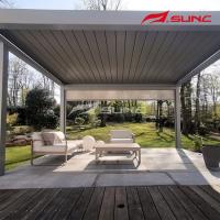 China IP67 Anthracite Aluminium Pergola Anodic Oxidation Garden Pergolas for sale