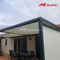China Wall-mounted Installation Retractable Roof Pergola With Motorized Operation And Anodic Oxidation for sale