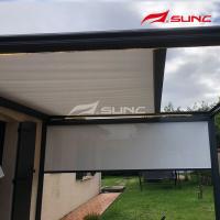 China Wall-mounted Installation Retractable Roof Pergola With Motorized Operation And Anodic Oxidation for sale
