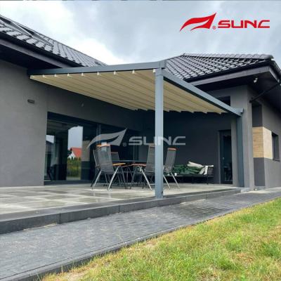 China Powder Coating Folding Roof Pergola Freestanding Customized Color for sale
