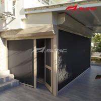 China Terrace Sun Shading Aluminium Roll Up Window Shades UV Coating for sale