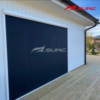 China Terrace Sun Shading Aluminium Roll Up Window Shades UV Coating for sale