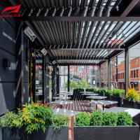 China Rain Protection Powered Louvered Pergola Rodent Proof PVDF Coating for sale