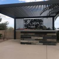 China Easily Assembled Waterproof Aluminum Pergola With 6063 Beam for sale