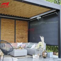 China Rain Protection Powered Louvered Pergola Rodent Proof PVDF Coating for sale