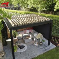 China Rain Protection Powered Louvered Pergola Rodent Proof PVDF Coating for sale