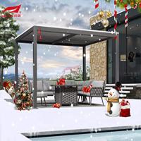 China Adjustable Hardtop Outdoor Louvered Pergola Rot Proof SGS for sale