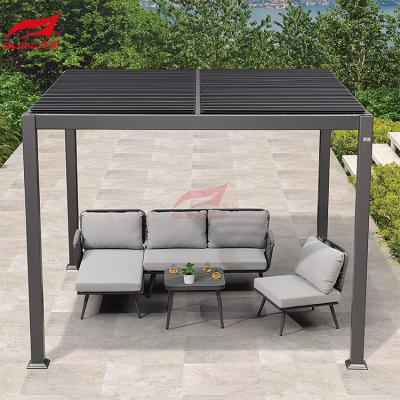 China Adjustable Hardtop Outdoor Louvered Pergola Rot Proof SGS for sale