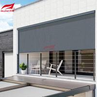 China Customizable Fabric Zip Track Blinds With Aluminium Side Tracks for sale