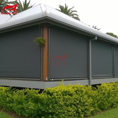 China Rainproof and Waterproof Outdoor Zip Track Blinds with Adjustable Openness for sale