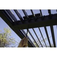 China Gazebo Louver Aluminum Pergola Aluminum Outdoor Manual Pergola Windproof for sale