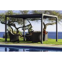 China Gazebo Louver Aluminum Pergola Aluminum Outdoor Manual Pergola Windproof for sale