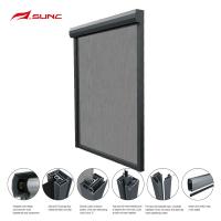 China DIY Outdoor Partition Roller Blinds / Motorized Patio Blinds with Adjustable Openness for sale