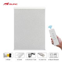 China Motorized Outdoor Roller Blinds Sunshade With Bottom Rail for sale