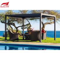 China Outdoor Retractable Louvered Aluminum Pergola Garden Building Manual Pergola for sale