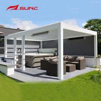 China Manual Garden Outdoor Aluminium Pergola Rodent Proof With Zip Screen for sale