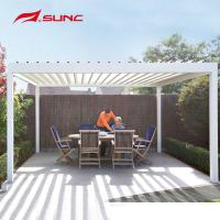 China Manual Garden Outdoor Aluminium Pergola Rodent Proof With Zip Screen for sale