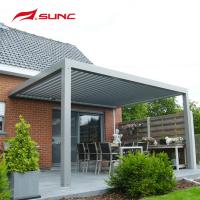 China Manual Garden Outdoor Aluminium Pergola Rodent Proof With Zip Screen for sale