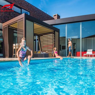 China 3x6m Louver Outdoor Aluminium Pergola Waterproof Garden Building for sale