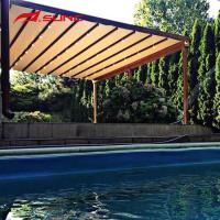 China Motoried Retractable Roof Pergola Awning Garden Building Waterproof Patio for sale