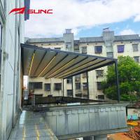 China Motoried Retractable Roof Pergola Awning Garden Building Waterproof Patio for sale