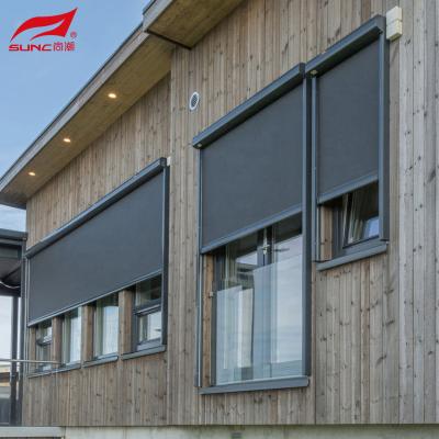China Sunshade Waterproof Outdoor Roller Blinds Motorized Split type for sale