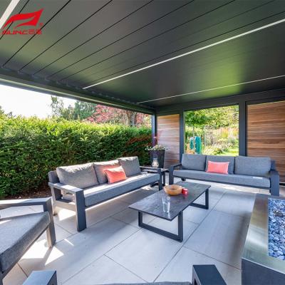 China Aluminum Alloy Manual Louvered Pergola Waterproof For Garden Building for sale
