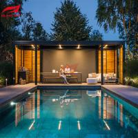 China Aluminum Alloy Manual Louvered Pergola Waterproof For Garden Building for sale
