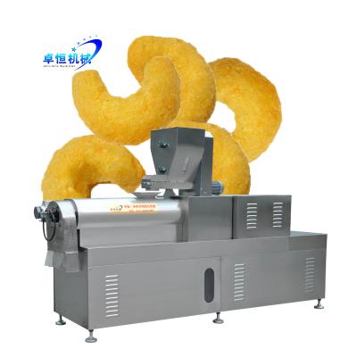 China Zhuoheng Commercial Twin Screw Extruder 23*3*3m Rice Puffing Machine for Puffed Rice for sale