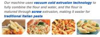 China Low Energy High Speed Macaroni Pasta Extrusion System for Fast and Production in Food for sale