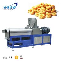 China Simens Motor Small Capacity Puffed Corn Rice Grain Flour Snacks Food Extruder for Food for sale