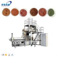 China Double Screw Extruder Machine for Food Plant Sinking Fish Feed Pellet Production Line for sale