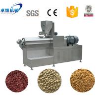 China Food Grade Dry Pet Food Making Machine Floating Fish Feed Extruder for Dogs and Cats for sale