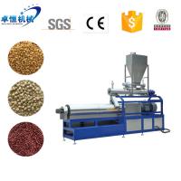 China Pet Feed Extrusion Twin Screw Fish Feed Extruder with Gearbox and Video Inspection for sale