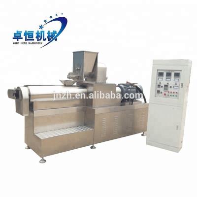 China Siemens Motor Twin Screw Floating Fish Feed Extruder Machine Manufacturing Machinery for sale